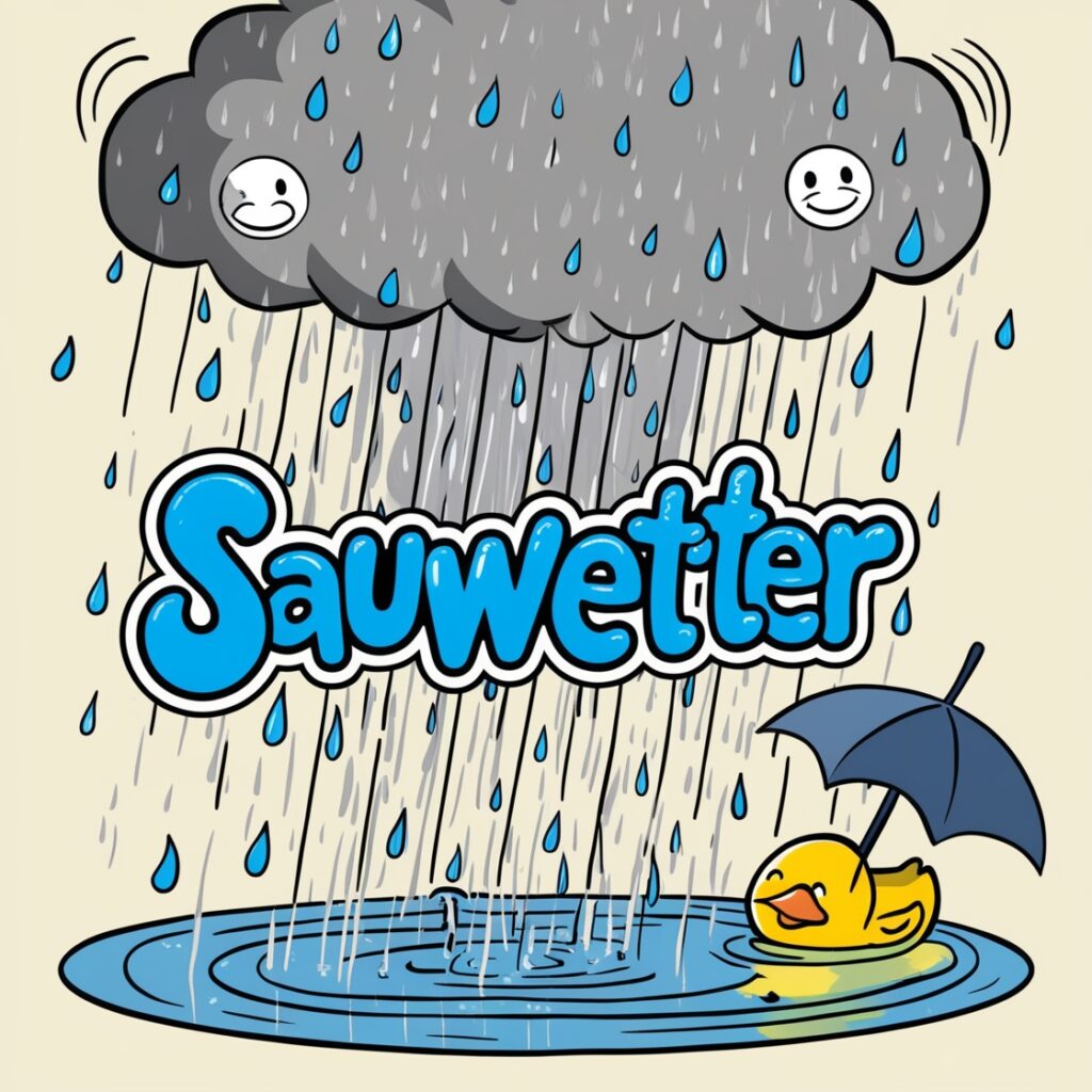 Erstaunlich Sauwetter Regenwetter Lustig